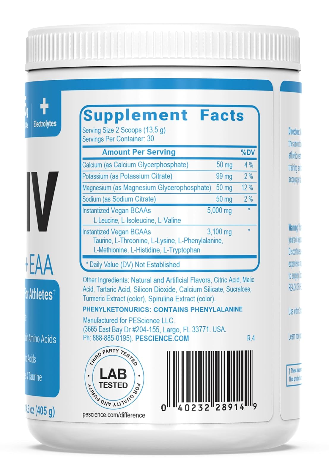 Amino acids for post-workout support