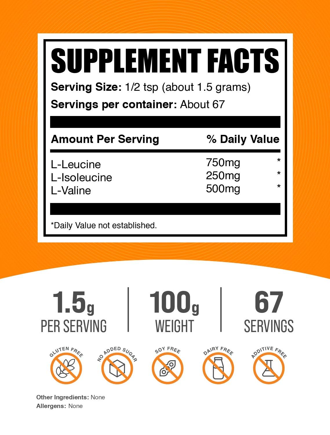Amino acids supplement for workout performance