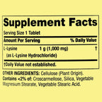 Amino acids supplement L-Lysine tablets