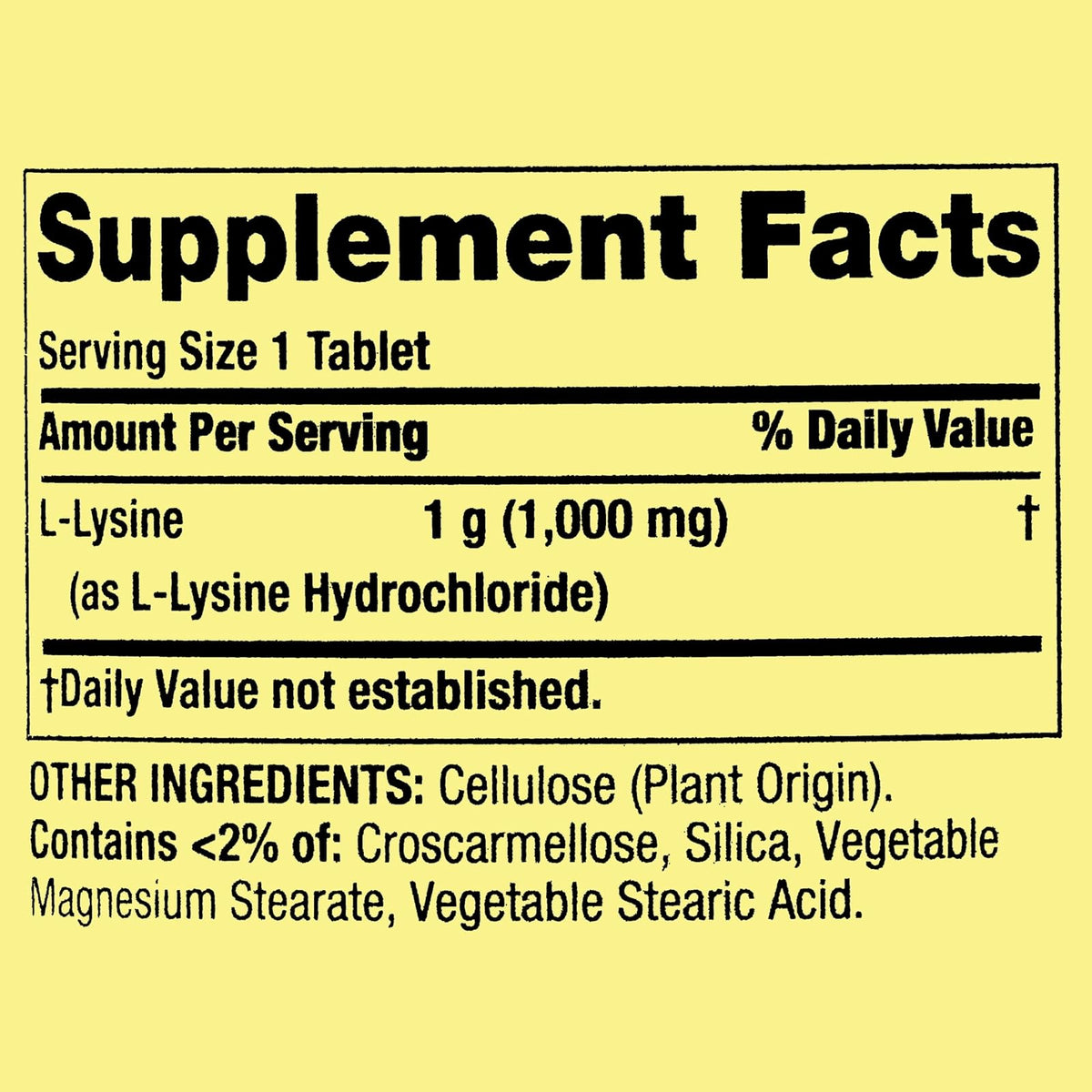 Amino acids supplement L-Lysine tablets