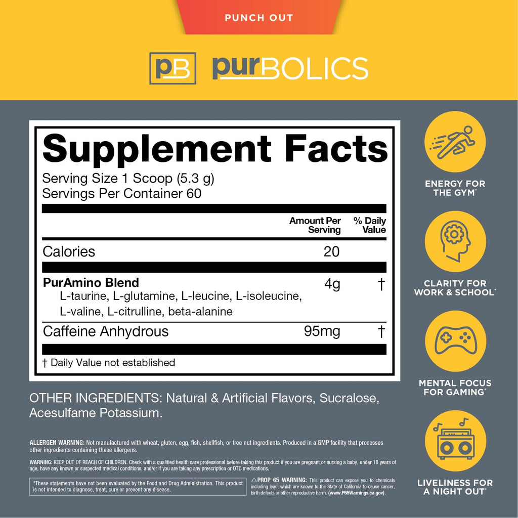 Aminos + Energy for endurance support