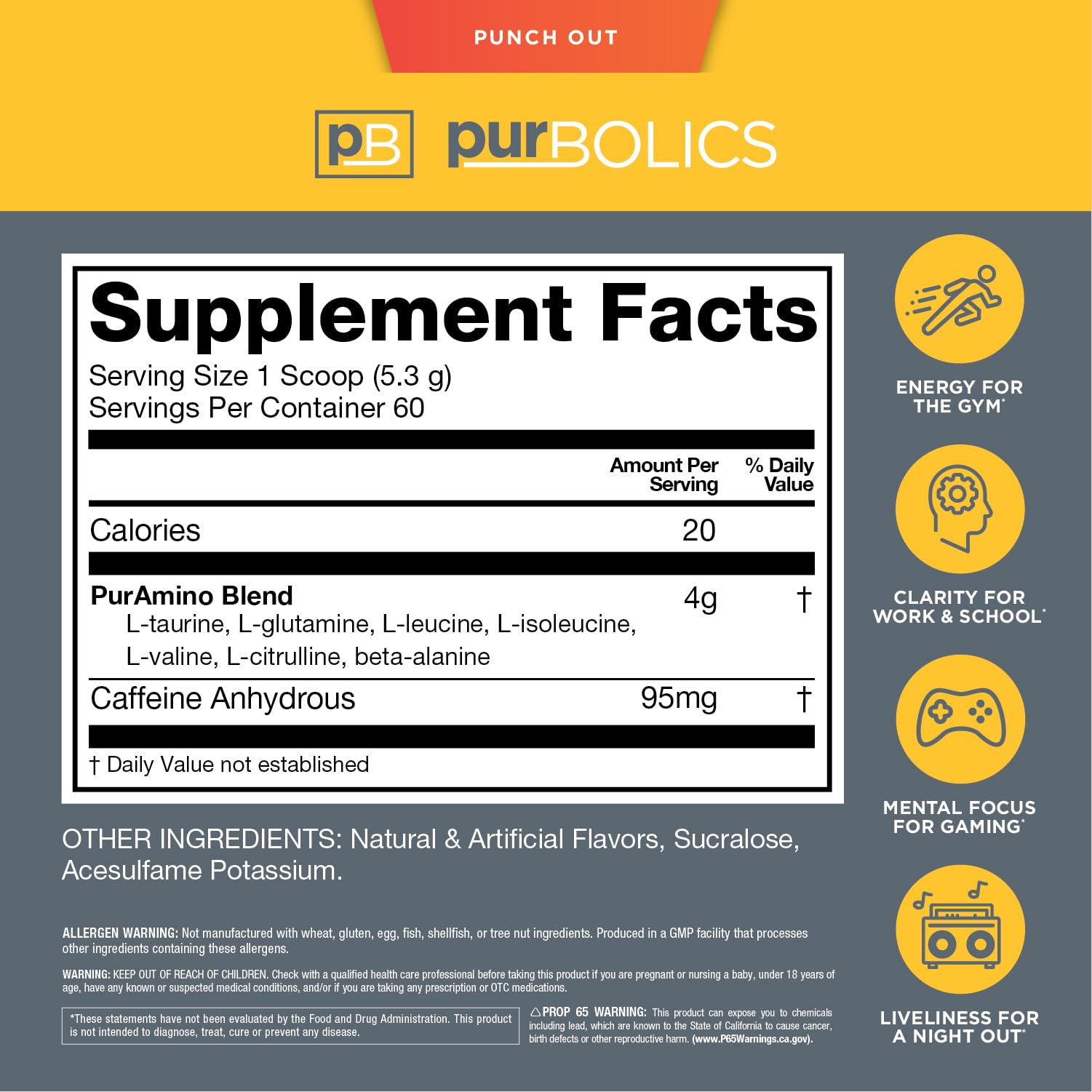 Aminos + Energy for endurance support