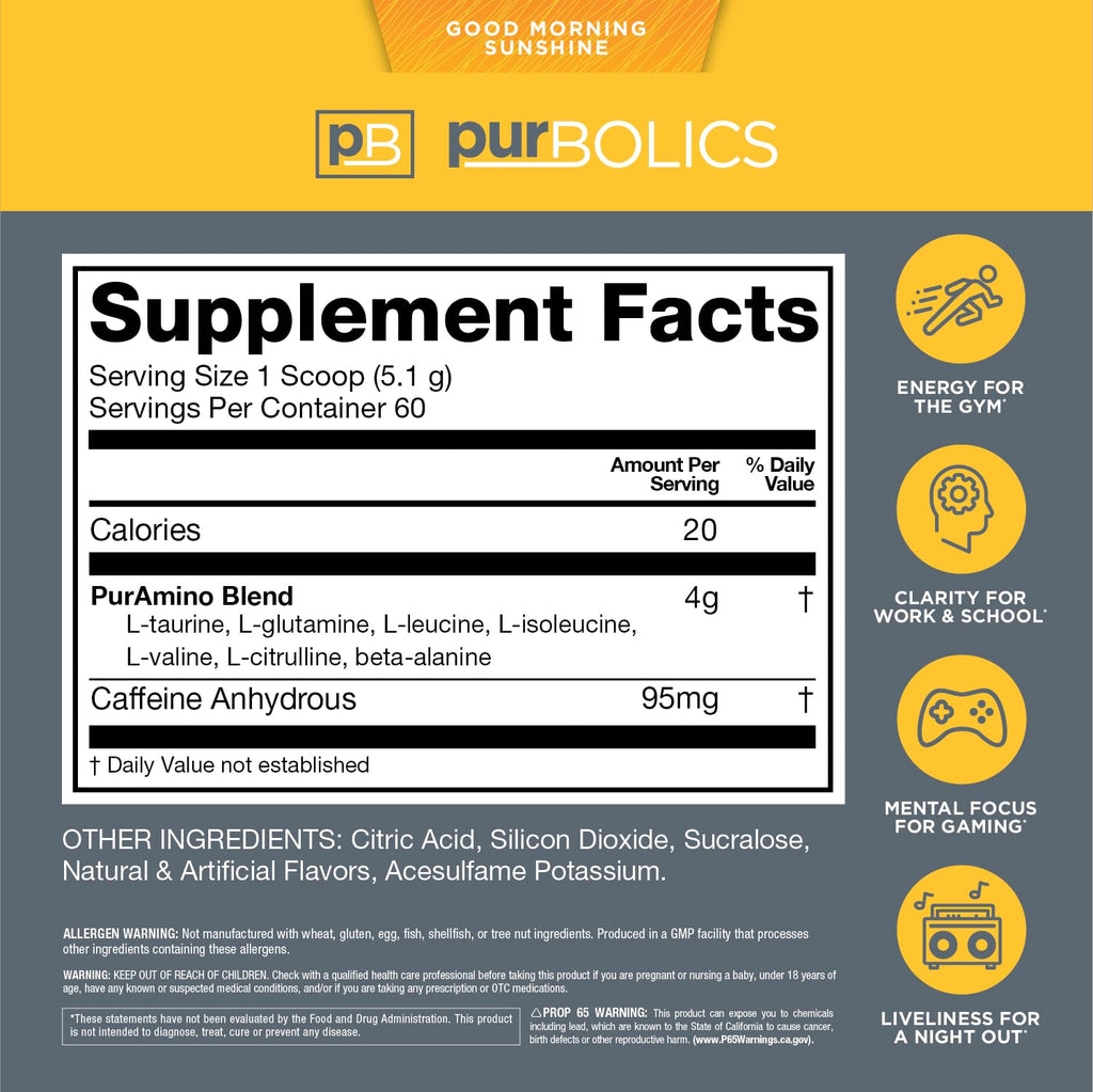 Aminos + Energy for workout recovery