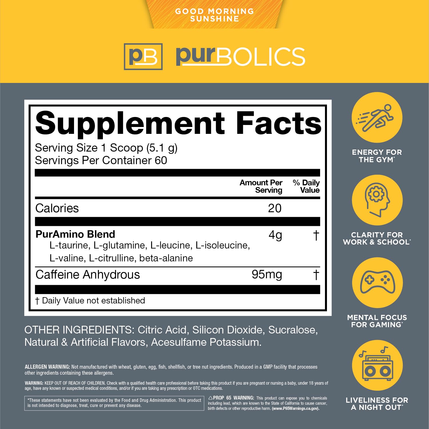 Aminos + Energy for workout recovery