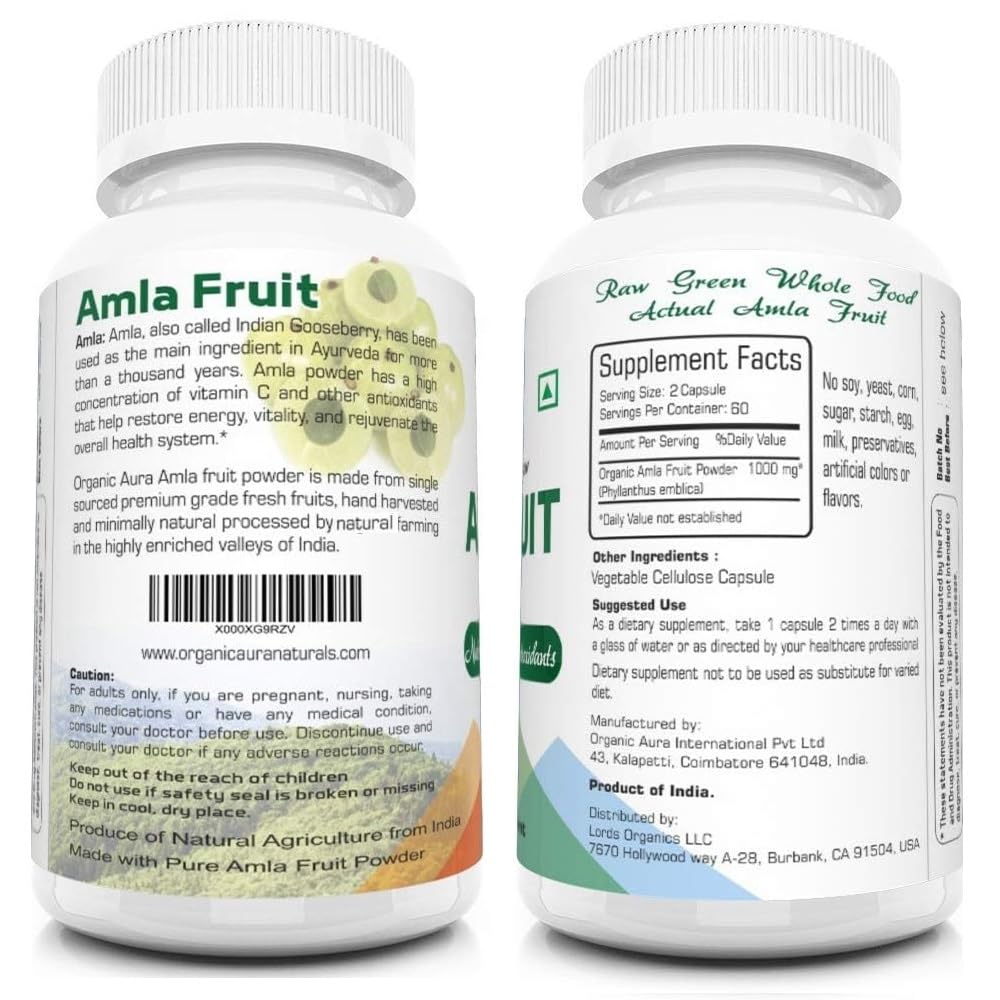 Amla 1000 mg whole food multivitamin