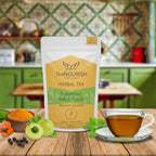 Amla and tulsi tea for wellness