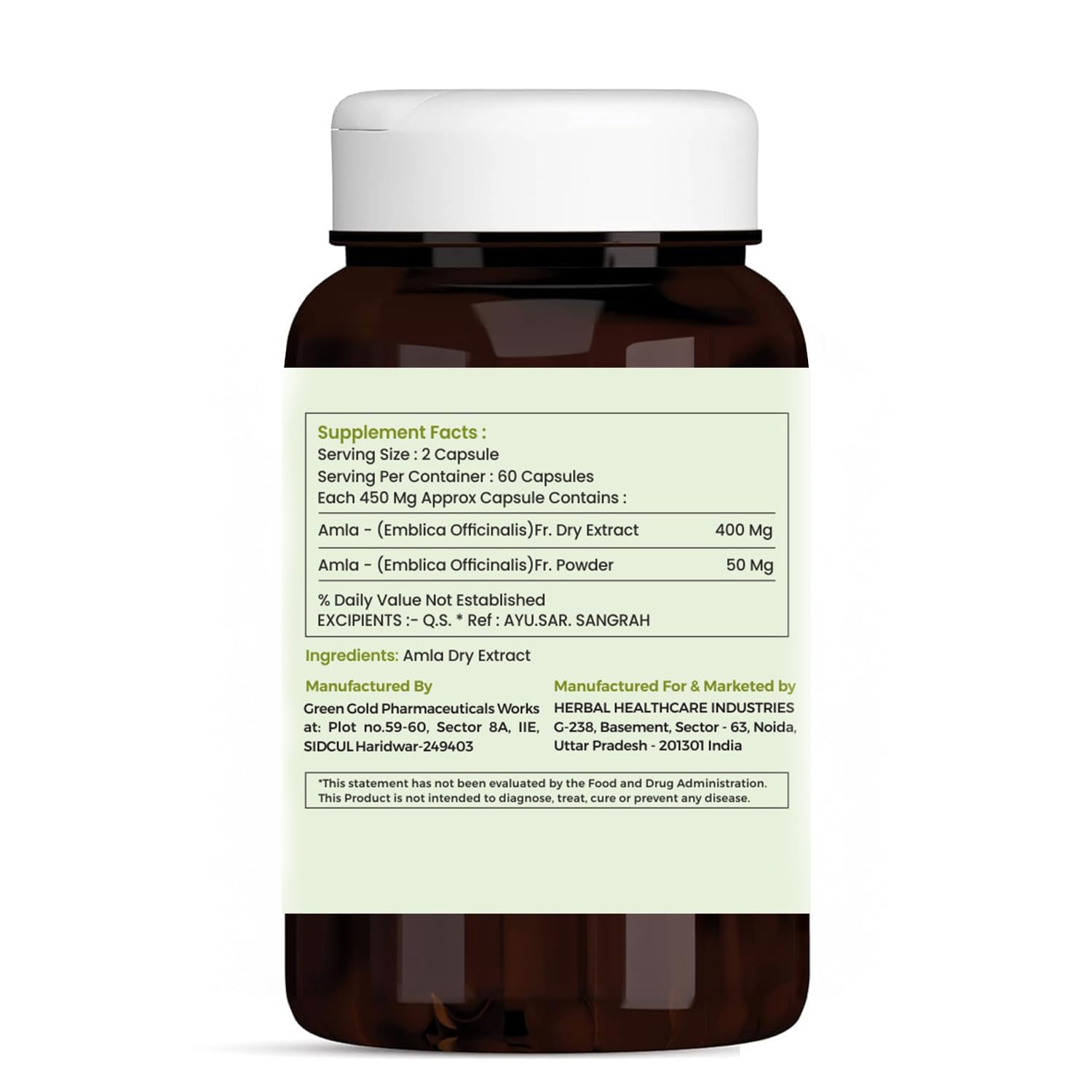 Amla capsules for skin health