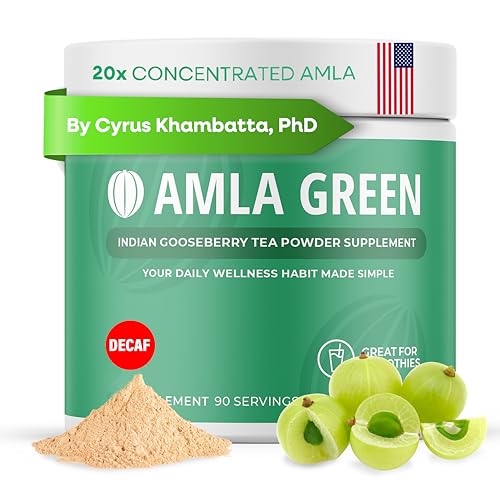 Amla powder and decaf green tea