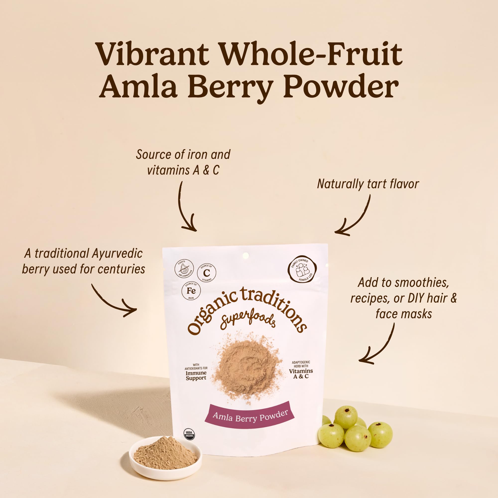 Amla powder for herbal drinks