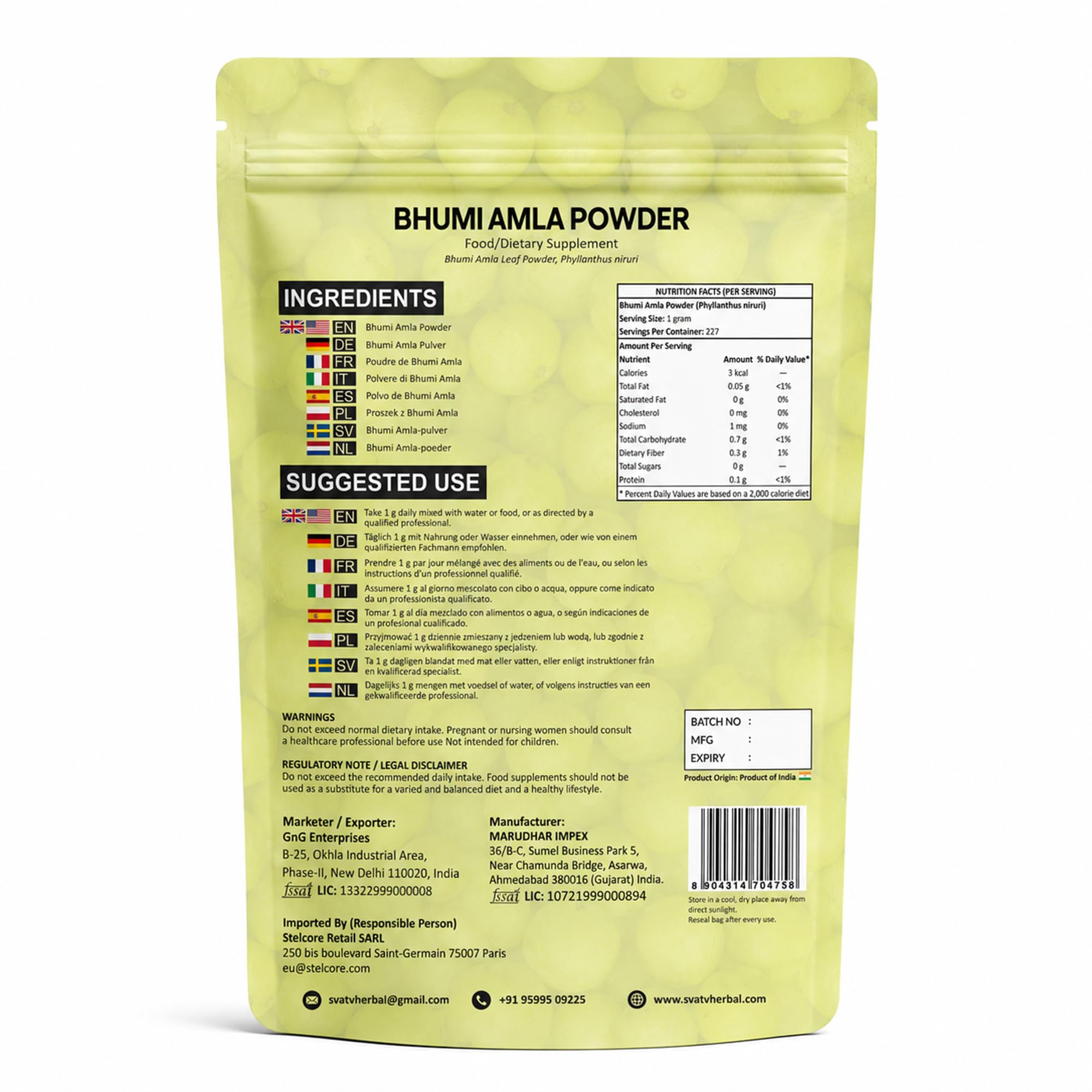 Amla Powder for skin health