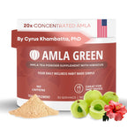 Amla powder green tea supplement