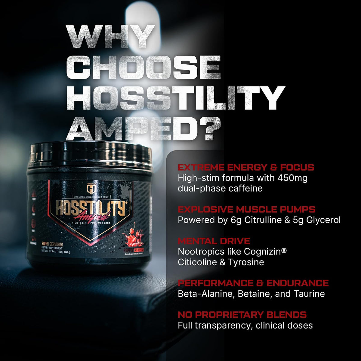 Amped pre-workout for intense workouts