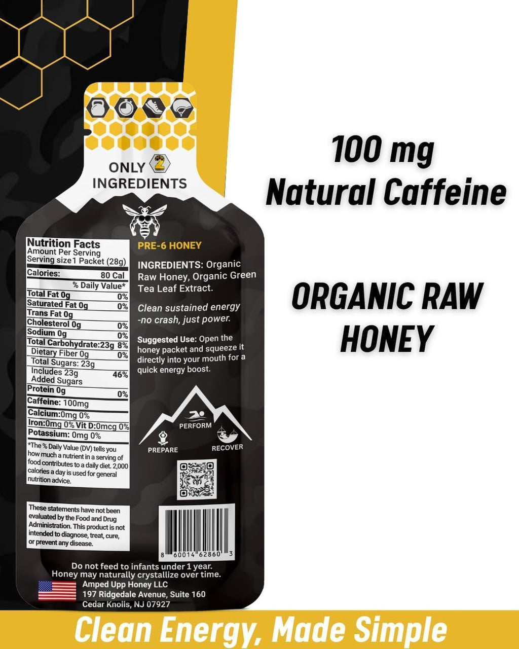 Amped Upp Honey for workout performance