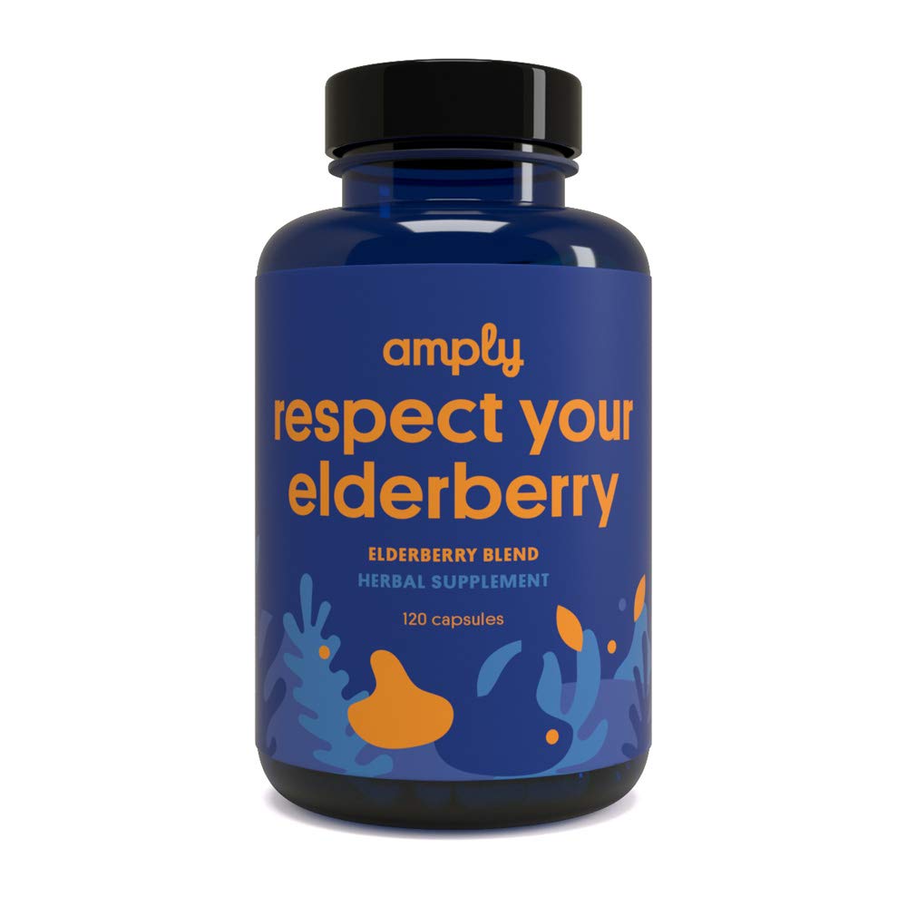 Amply Blends elderberry supplement capsules