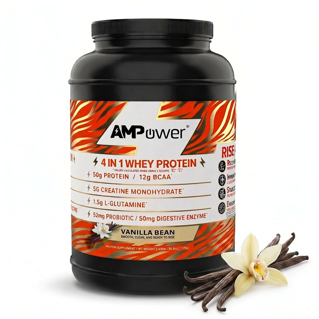 AMPOWER vanilla bean protein powder