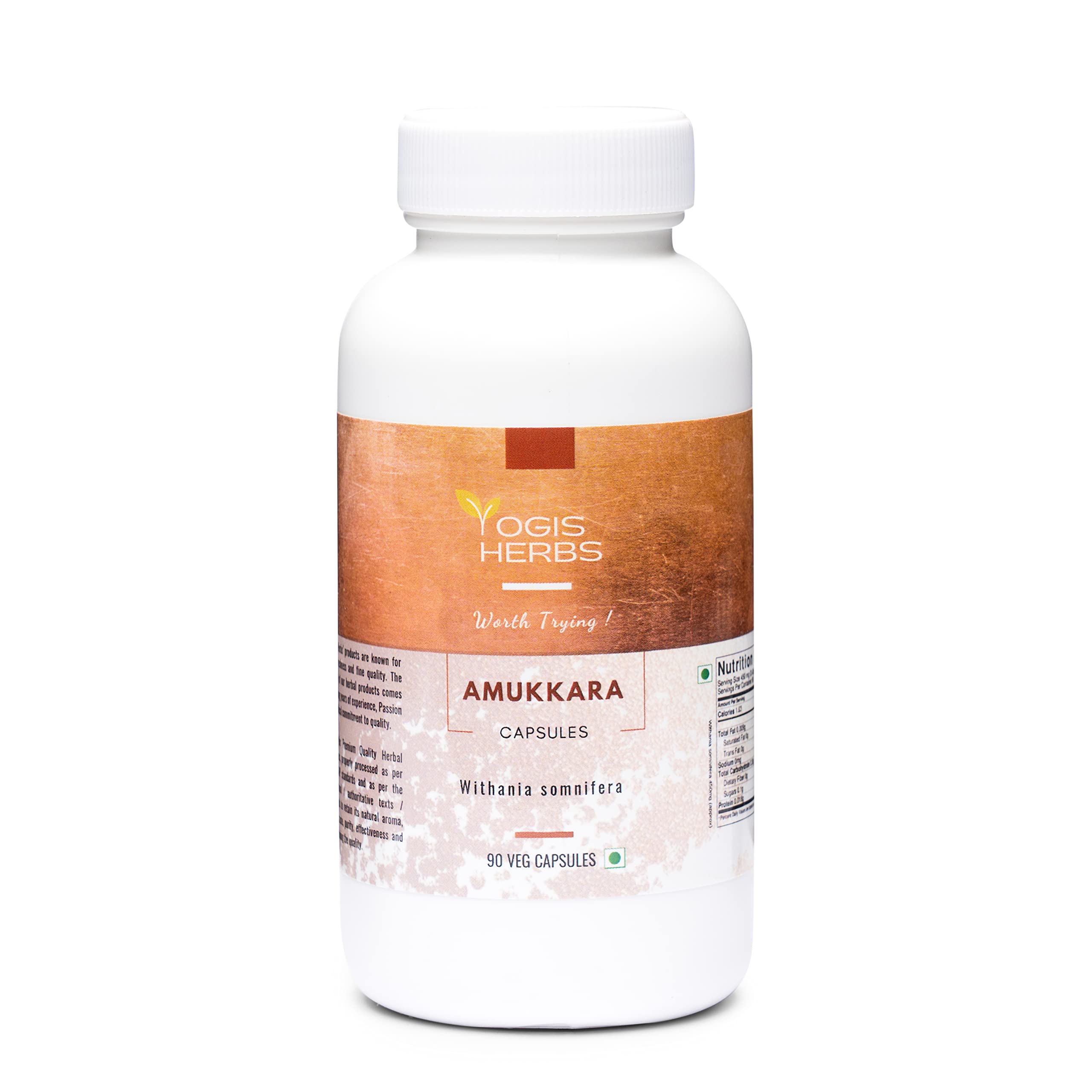 Amukkara ashwagandha root capsules for stress relief