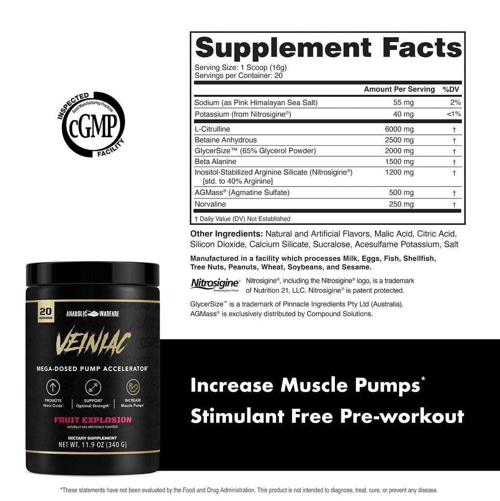 Anabolic Warfare pre-workout for muscle growth