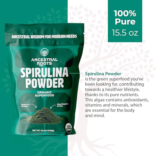 Ancestral Roots spirulina for wellness