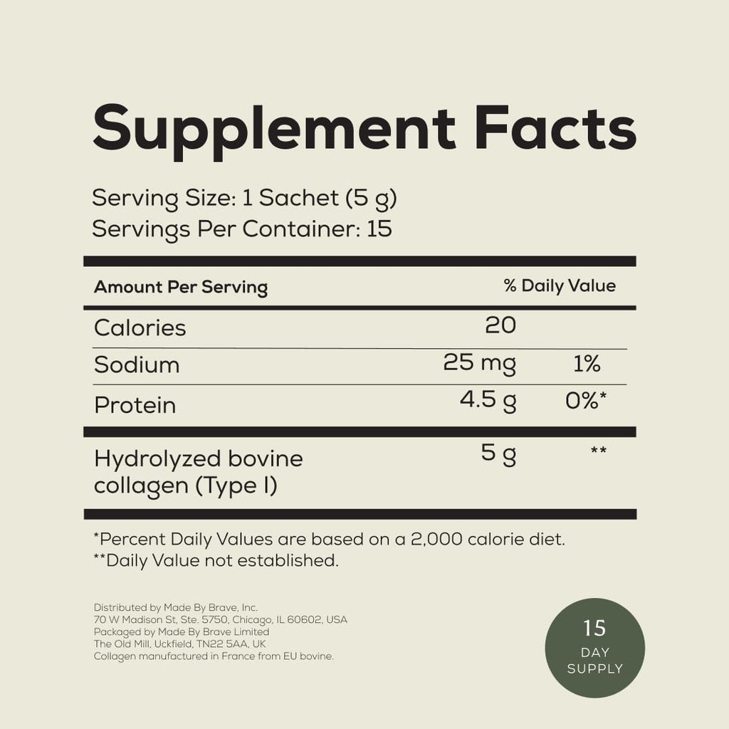 Ancient + Brave collagen for youthful skin