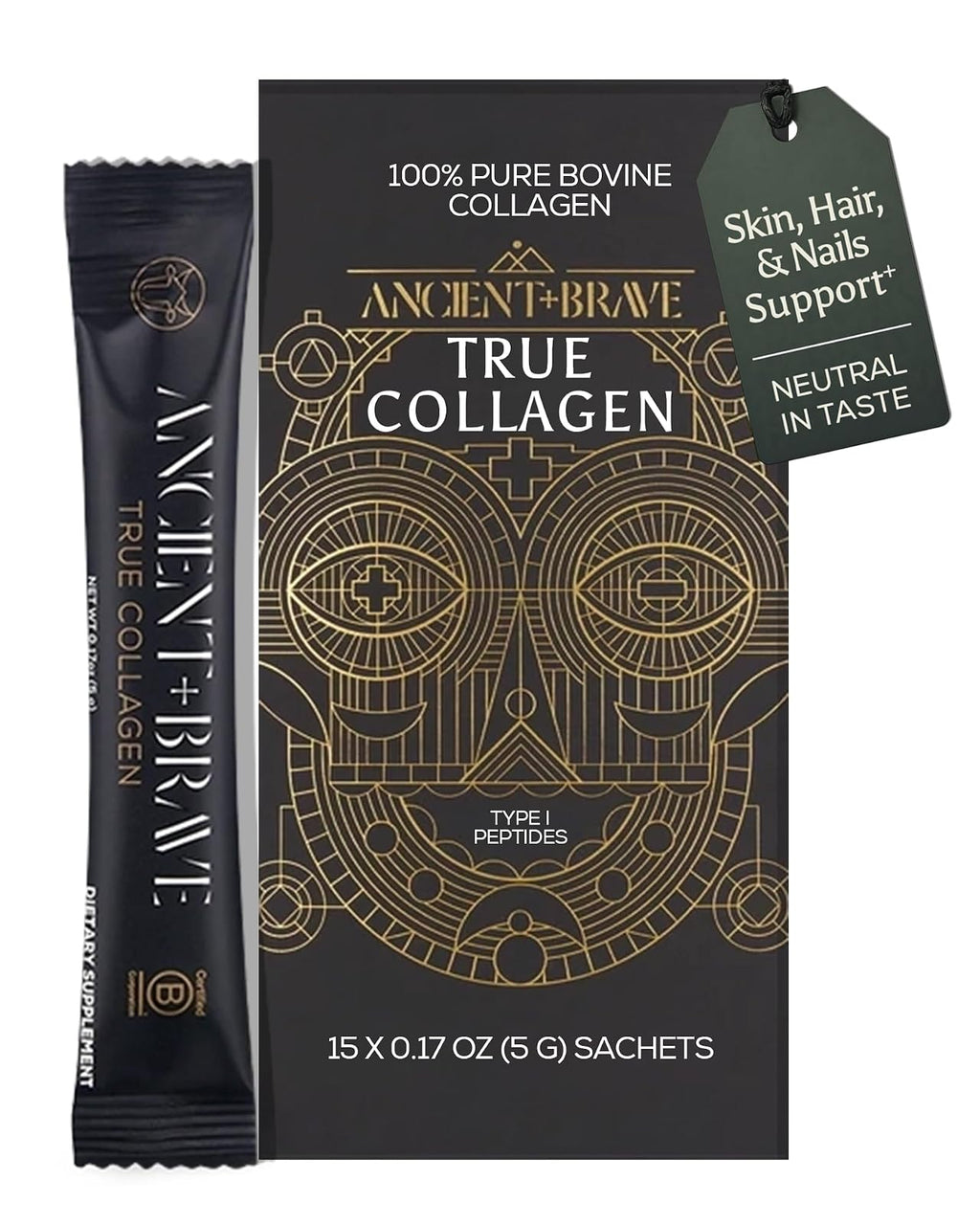 Ancient + Brave collagen powder packets