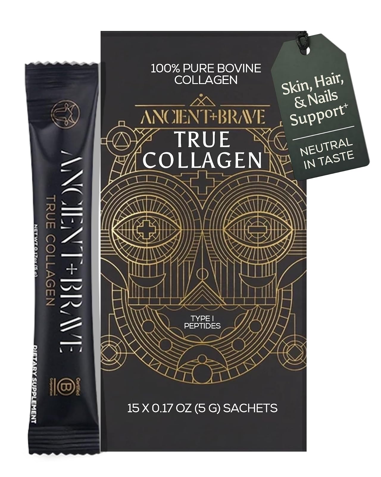 Ancient + Brave collagen powder packets