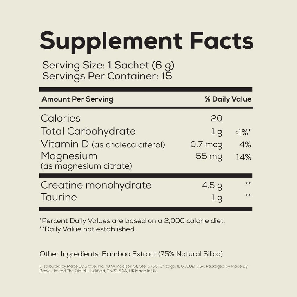 Ancient + Brave creatine for athletes