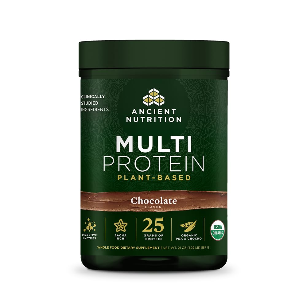 Ancient Nutrition chocolate plant protein
