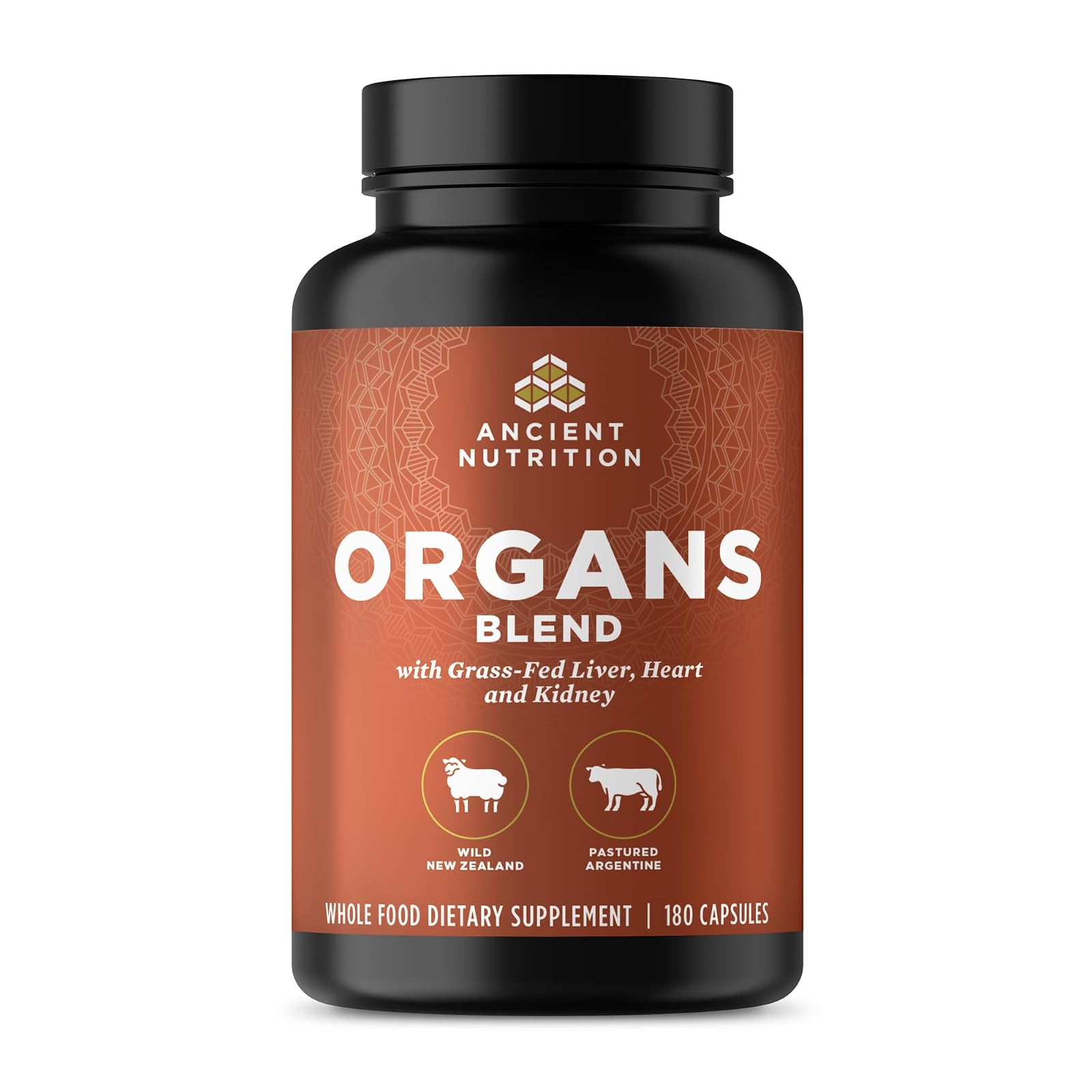 Ancient Nutrition grass-fed organ blend tablets