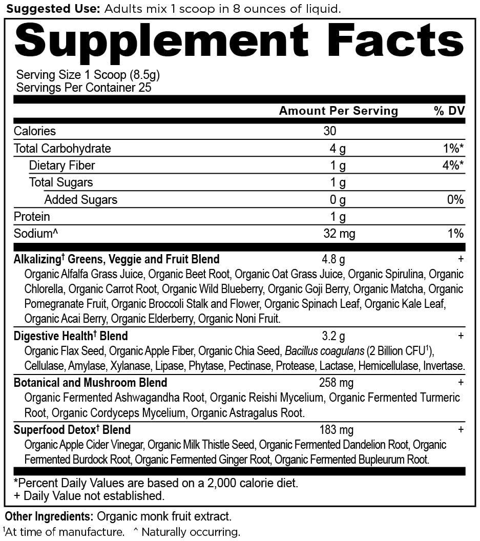 Ancient Nutrition greens powders for energy