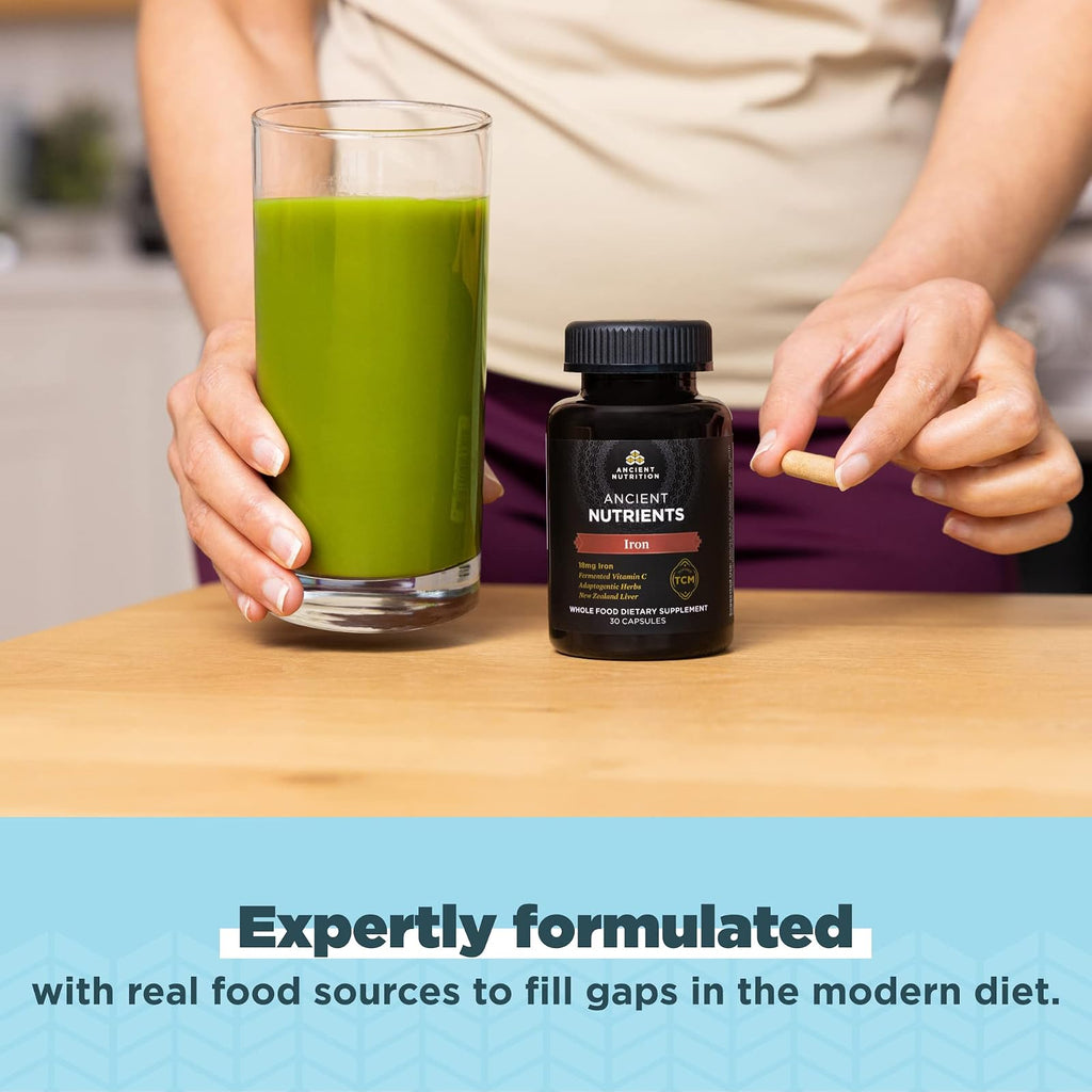 Ancient Nutrition iron for menstrual support