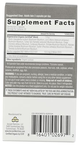 Ancient Nutrition mushroom health boost
