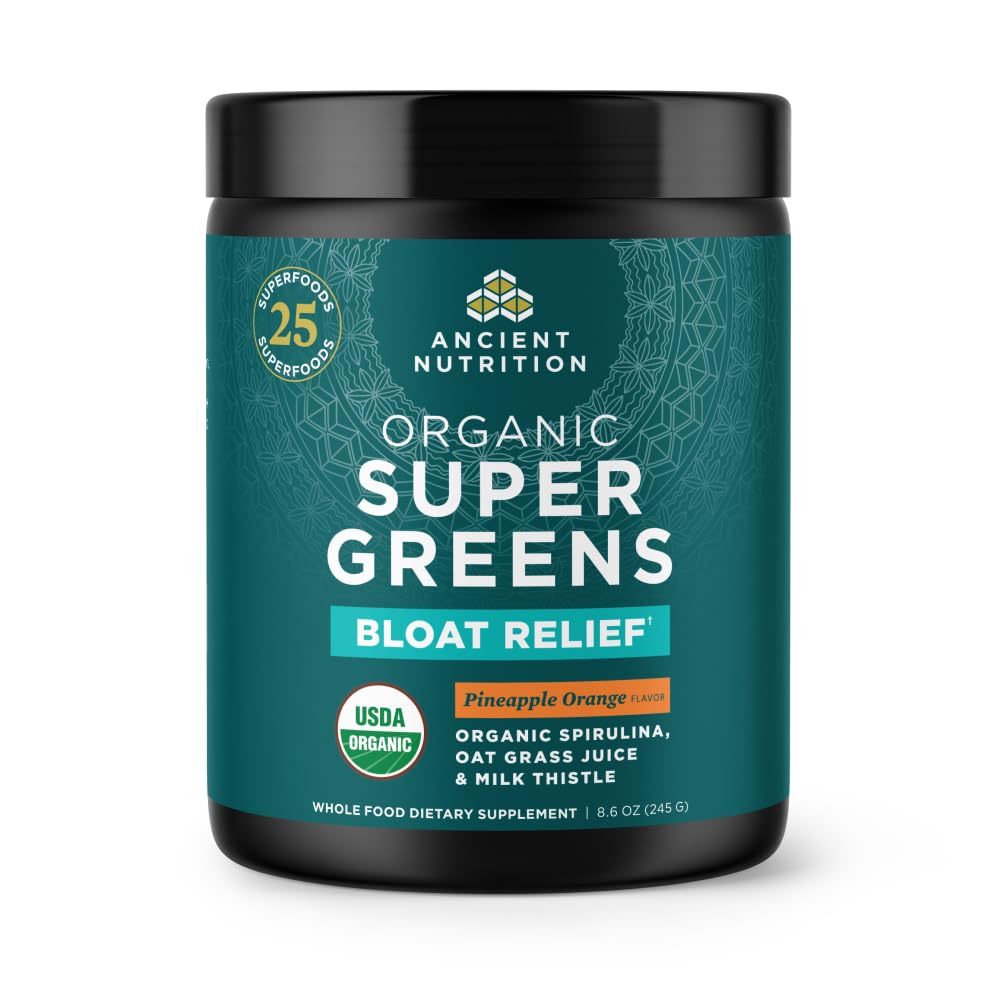 Ancient Nutrition SuperGreens bloat relief