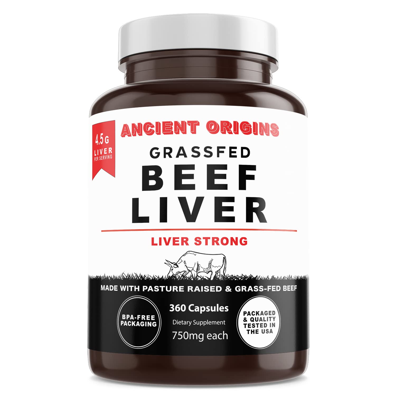 Ancient Origins beef liver capsules for beauty