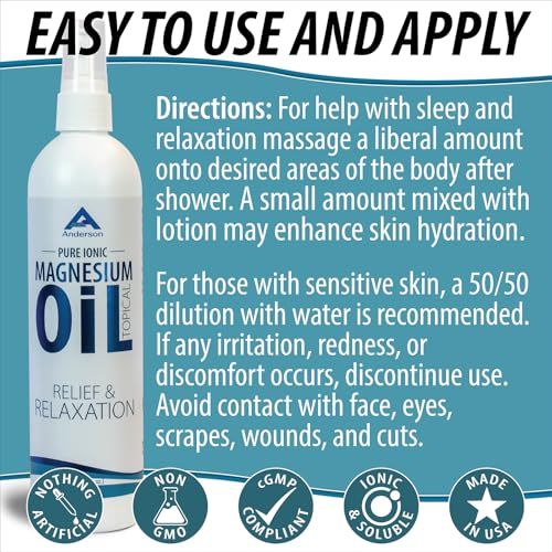 Anderson magnesium oil for sports recovery
