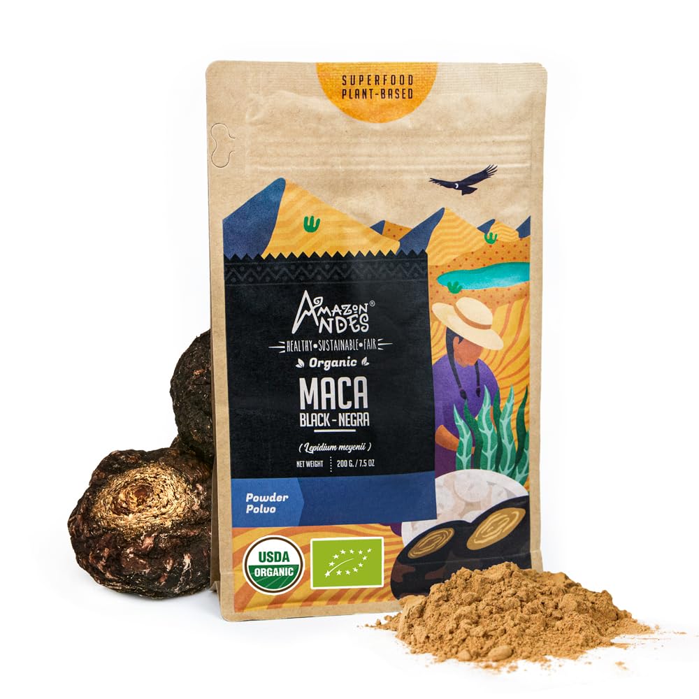 Andes black maca root powder for energy
