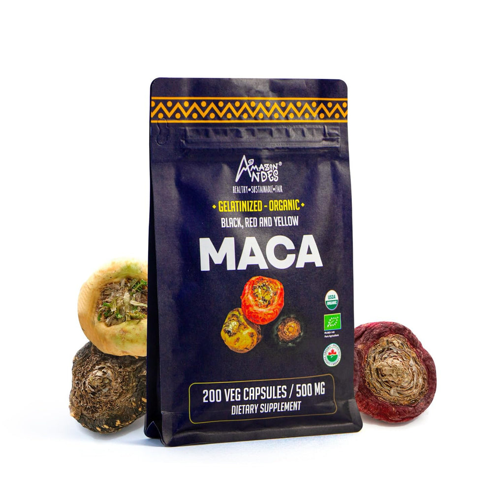Andes Organic Maca Root Capsules for energy