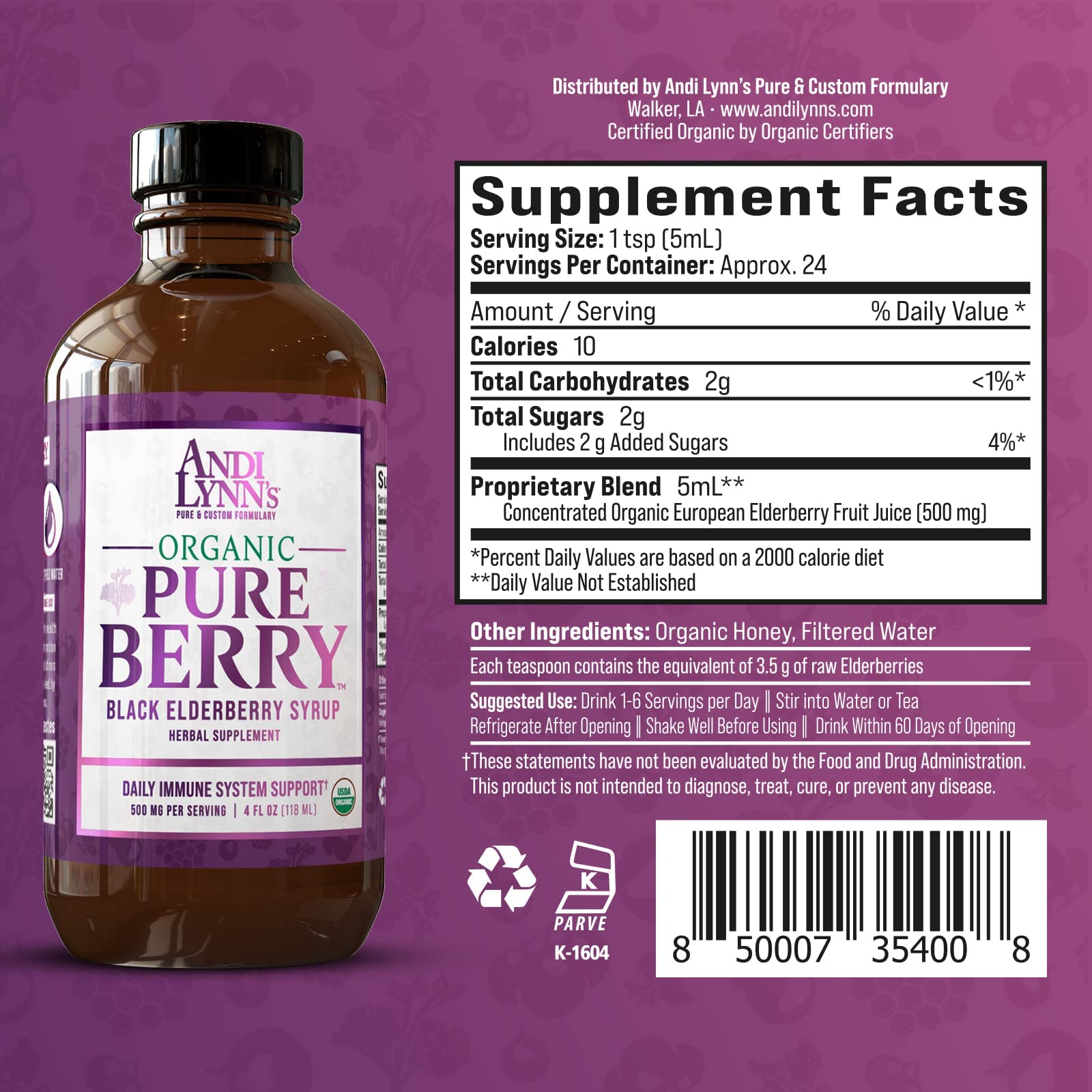 Andi elderberry syrup for immune boost