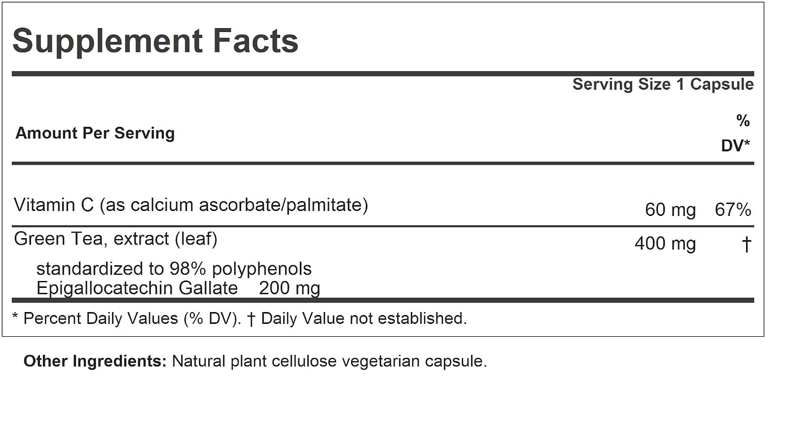 ANDREW LESSMAN EGCG capsules
