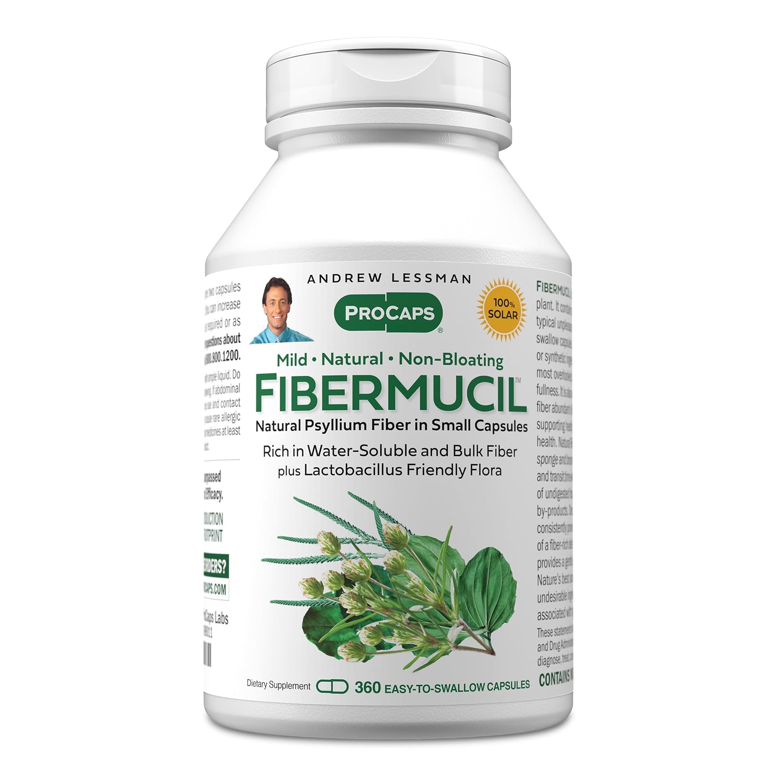Andrew Lessman psyllium husk fiber capsules