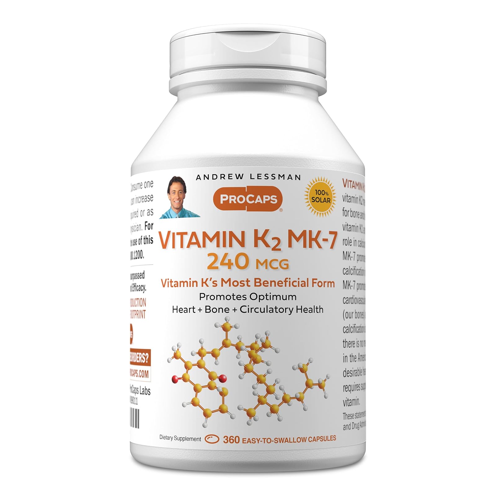 ANDREW LESSMAN Vitamin K2 MK7 benefits