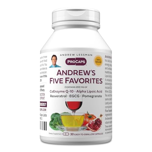Andrew's Five Favorites multivitamins