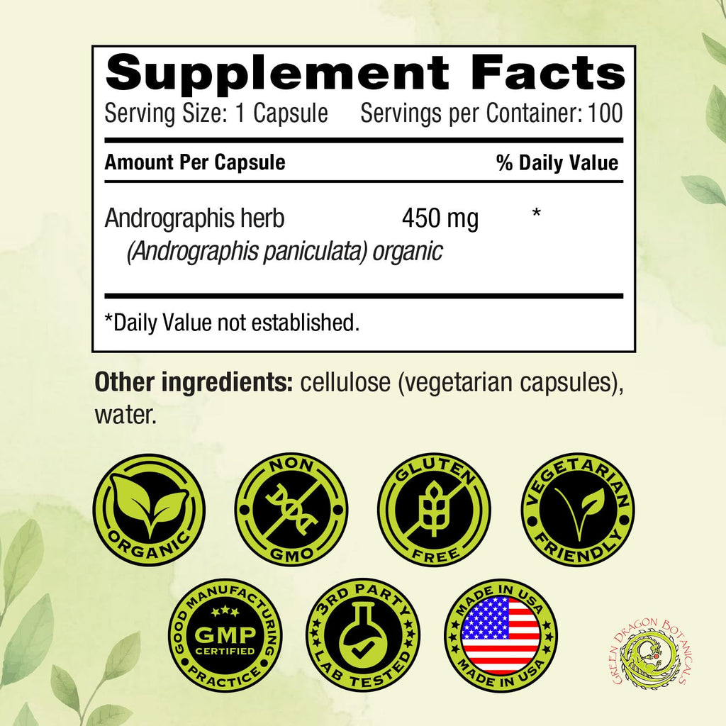andrographis capsules for overall vitality