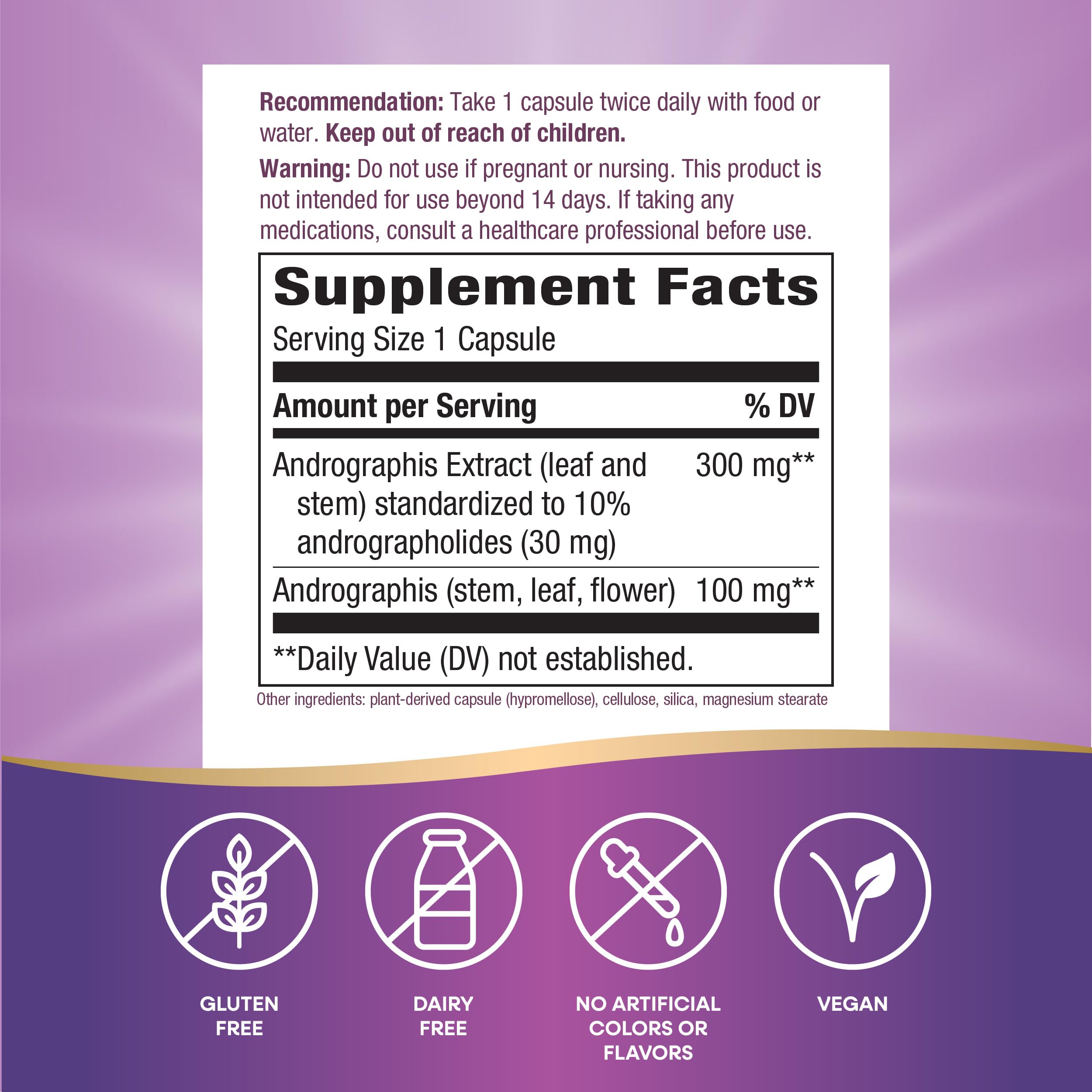 Andrographis for seasonal health