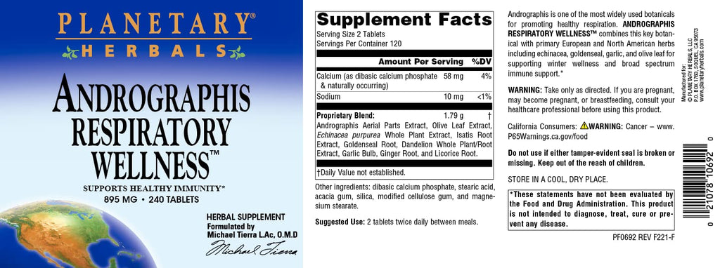 Andrographis tablets for overall health