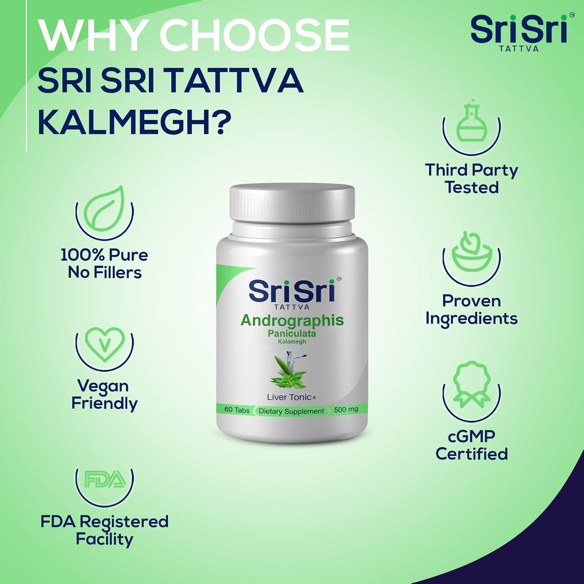 Andrographis tablets for overall vitality