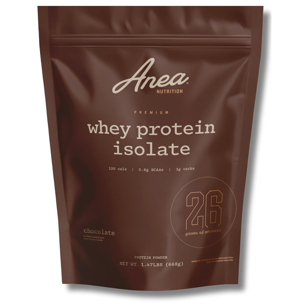 Anea chocolate whey isolate protein