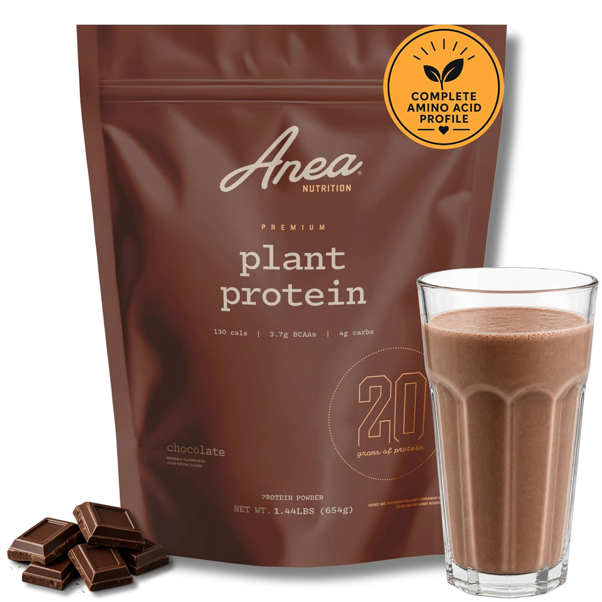 Anea plant based protein powder chocolate
