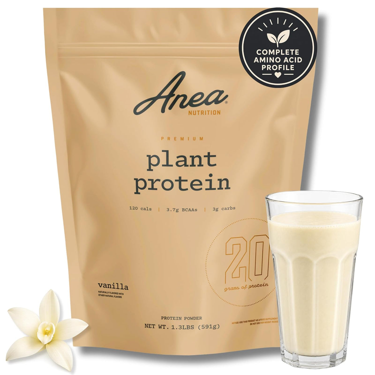 Anea plant based protein powder vanilla