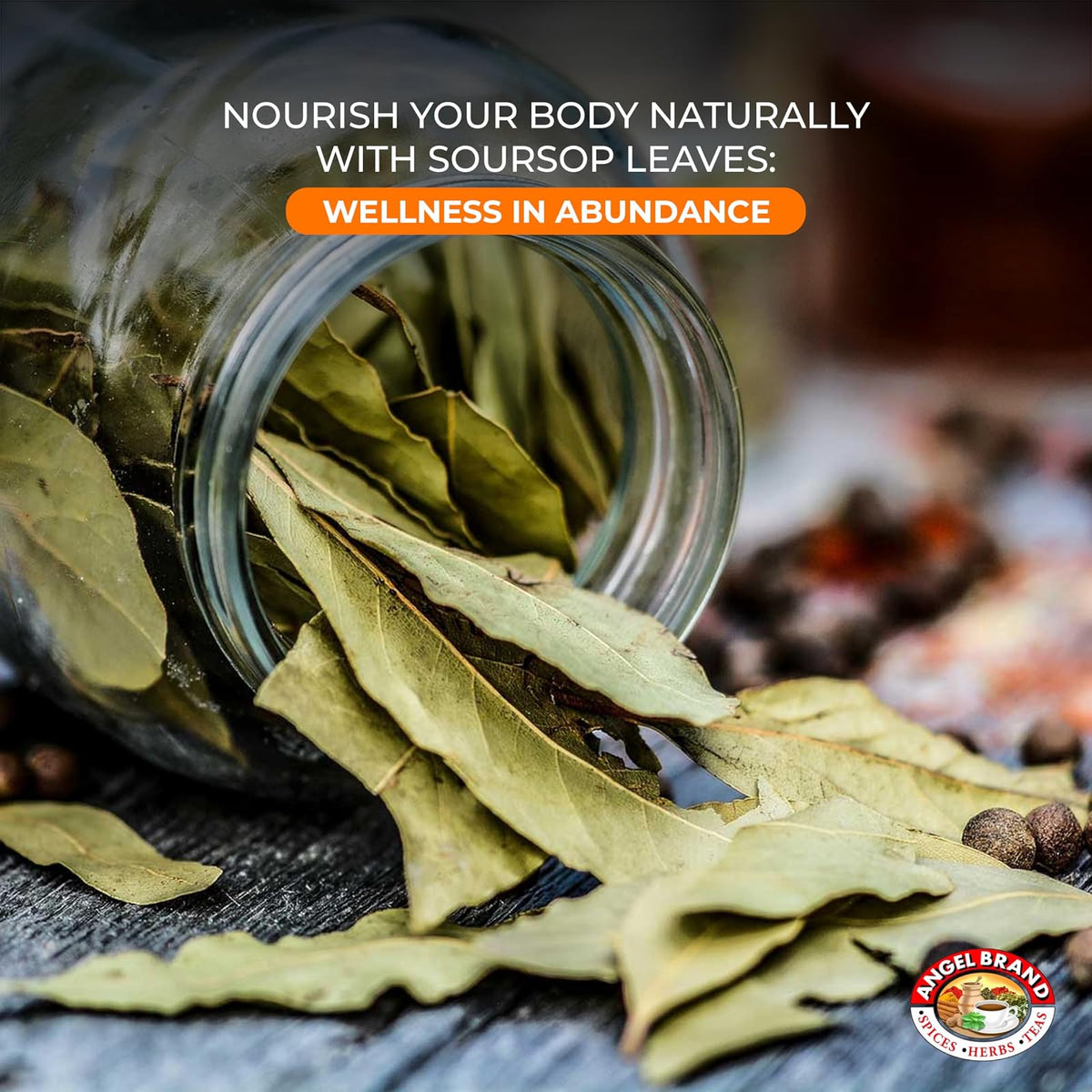 Angel Brand dried guanabana leaves