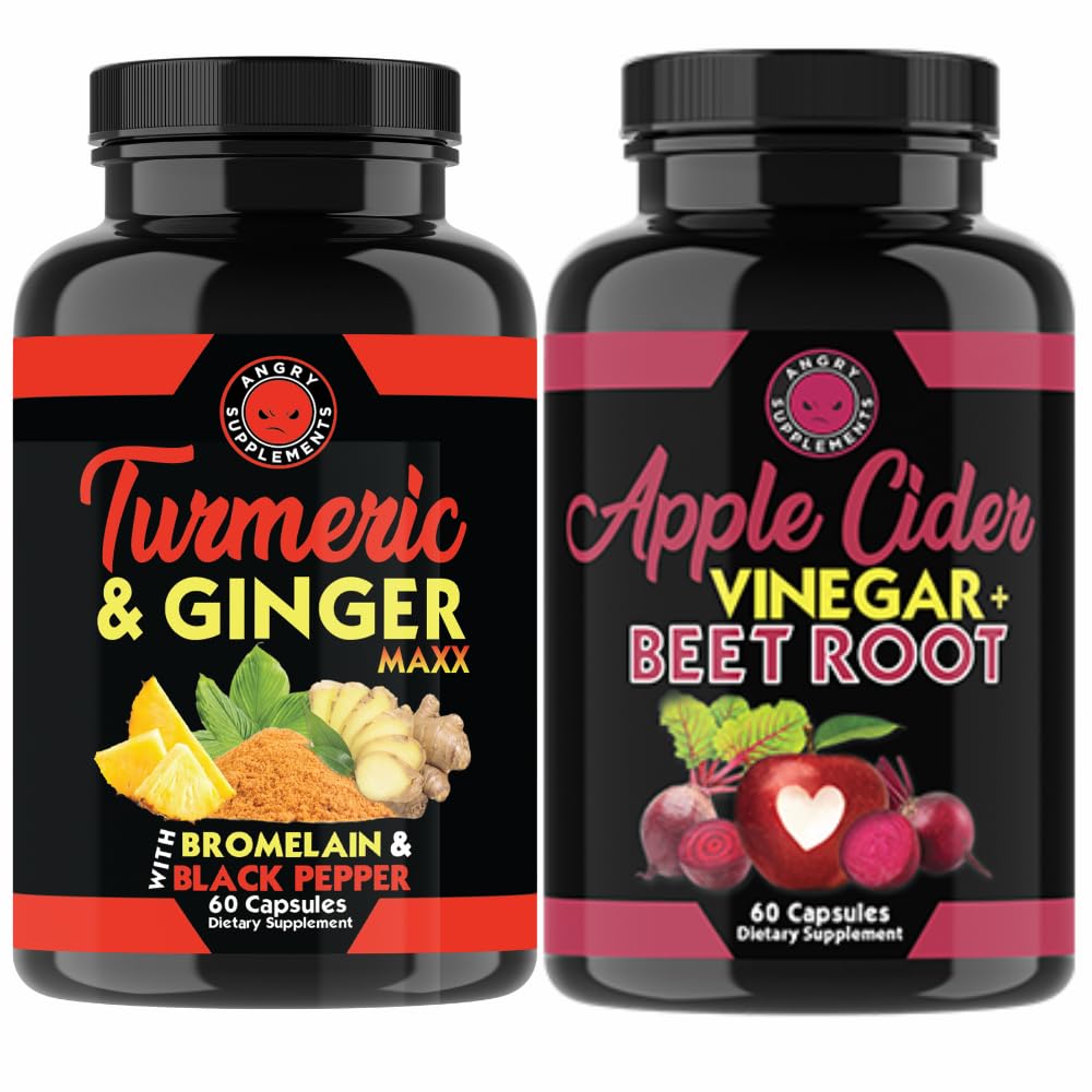 Angry Supplements turmeric ginger capsules